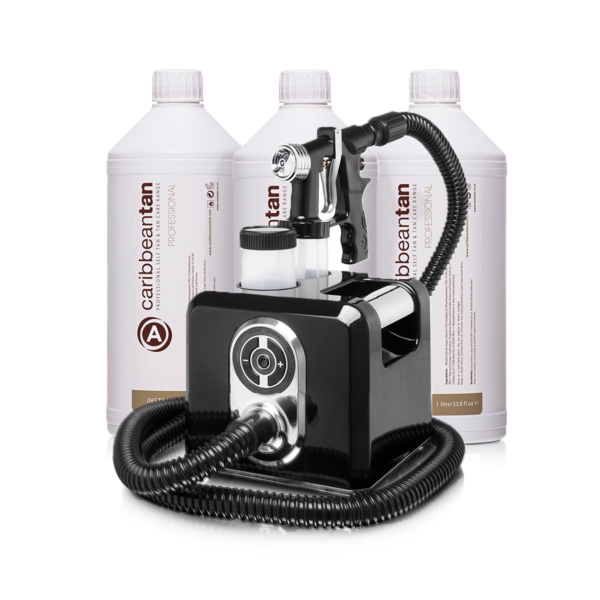Caribbeantan Professional Spray Tan Machine & 3L Instant Tan Solution